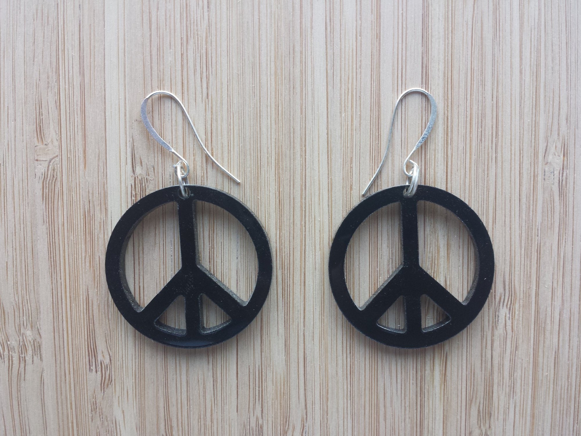 Earrings - Peace Symbol - Obrary